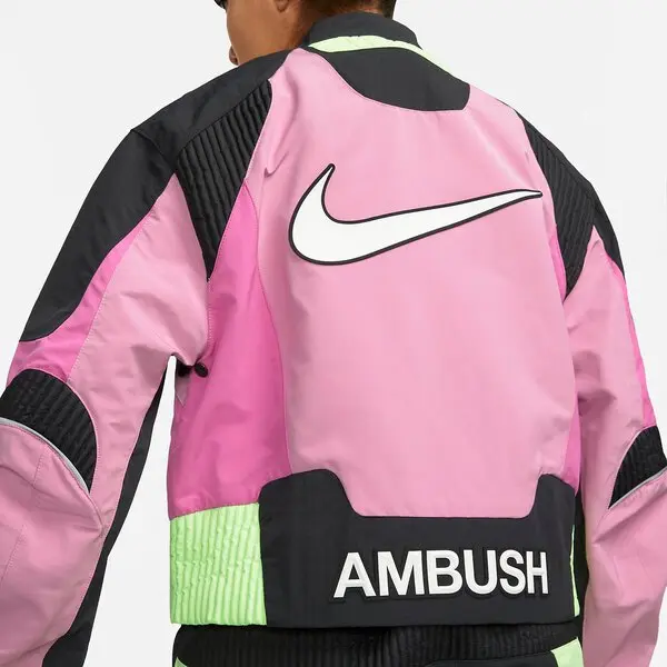 Nike X Ambush Motorcycle Jacket - Magic Flamingo/Black | Editorialist